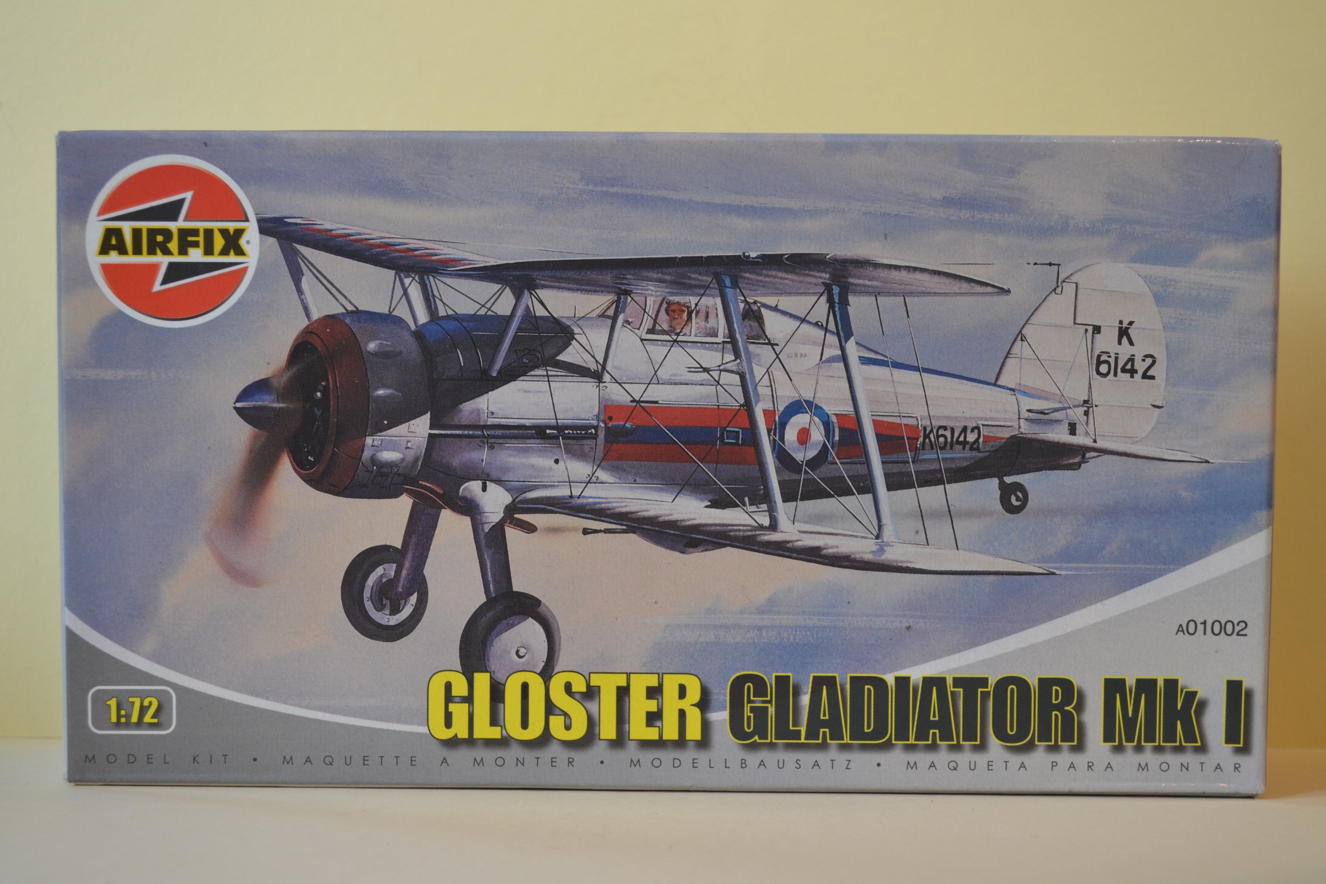Airfix Gloster Gladiator MK1 model kit 1/72 – Minitroops